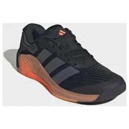 Trainingsschuh Adidas PERFORMANCE "DROPSET 4", Herren, Gr. 44,5, core schwarz, aurora onix, lucid orange, Textil, Schuhe