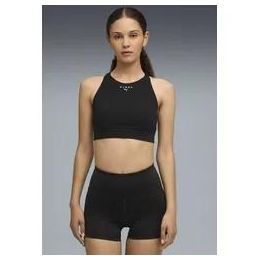 Sport-BH Puma "W X HYROX SHAPELUXE HIGH NECK BRA", Damen, Gr. M, N-Gr, Puma schwarz, Interlock, Obermaterial: 82% Polyamid, 18% Elasthan, schmal, BHs Sport-BH, f&uuml;r Fitness, mit DryCELL Technologie, atmungsaktiv