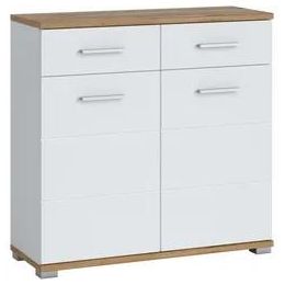 Schuhkommode LIVING CHARM "Hola", wei&szlig;, B:90cm H:88cm T:33,2cm, Holzwerkstoff, MDF, Sideboards, Schuhkommode, Breite ca. 90 cm