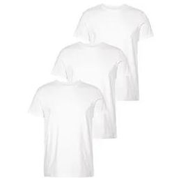 T-Shirt AJC, Herren, Gr. 5XL (72/74), wei&szlig;, Single Jersey, Obermaterial: 100% Baumwolle, unifarben, Basic, regular fit, Rundhals, abgesteppt, Shirts T-Shirt, lockere Passform, Basic-Stil