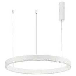 NOVA LUCE LED-H&auml;ngeleuchte "MOTIF", wei&szlig;, 1, &Oslash; 80cm, 1 Stk., Leuchten, dimmbar, h&ouml;henverstellbar, Lichtfarbe verstellbar, Fernbedienung