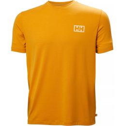 Helly Hansen SKOG GRAPHIC Funktionsshirt Herren - Gr&ouml;&szlig;e XL - gelb