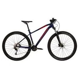 Mountainbike KROSS "KROSS MTB Hardtail Level 2.0 29" blau 18 G&auml;nge" Gr. 56, blau (blau, schwarz), Fahrr&auml;der, 56cm, 29 Zoll (73,66cm) hinten: 29 Zoll (73,66cm)