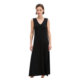 Marc O'Polo Jerseykleid MARC O'POLO "aus LENZING&trade; ECOVERO&trade;", Damen, Gr. L, Normalgr&ouml;&szlig;en, schwarz, Obermaterial: 94% Viskose, 6% Elasthan, unifarben, figurbetont lang, Kleider Jerseykleid