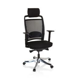 hjh OFFICE Profi B&uuml;rostuhl IKAST I Stoff / Netzstoff mit Armlehnen