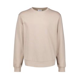 Sweatshirt LINDBERGH "Sweatshirt Relaxed Fit", Herren, Gr. L, stone, Obermaterial: 60% Baumwolle, 40% Polyester, l&auml;ssig geschnitten, Sweatshirts Sweatshirt