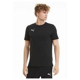 Trainingsshirt Puma "TEAMGOAL 23 CASUALS TEE", Herren, Gr. L, schwarz (Puma schwarz), Jersey, Obermaterial: 100% Baumwolle, unifarben, slim fit normal, Rundhals, Shirts, Slim fit Passform, Kurzarm, f&uuml;r Fu&szlig;ball, Rundhalsausschnitt