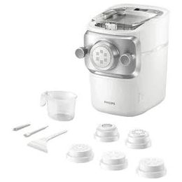 Philips Nudelmaschine "Pastamaker HR2660/00 Avance Collection", wei&szlig; (wei&szlig;, silber), B:22,9cm H:32,2cm T:32,7cm, Nudelmaschinen, inkl. Form-, Knet- und Pressfunktion und 6 Formscheiben, Nudelmaschine