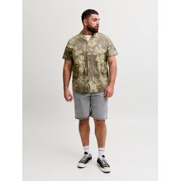 Jack & Jones PlusSize Jeansbermudas "JJITONY JJORIGINAL SHORT", Herren, Gr. 44 (5XL), N-Gr, grau denim, Denim/Jeans, Obermaterial: 100% Baumwolle, JACK & JONES PLUSSIZE, leichte Abriebeffekte, relaxed fit kniefrei, Jeans, Five-Pocket-Design, relaxed fit