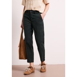 Chinohose Street One, Damen, Gr. 44, L&auml;nge 28, pine grove gr&uuml;n, Stoff, 60% Lyocell, 37% Baumwolle, 3% Elasthan, unifarben, comfort fit kn&ouml;chelfrei, Hosen Chinohose, Middle Waist
