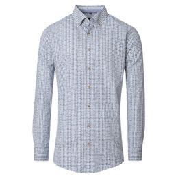 Businesshemd Venti "Venti Businesshemd Print", Herren, Gr. 40, Normalgr&ouml;&szlig;en, blau, 100% Baumwolle, bedruckt, schmal, Hemden