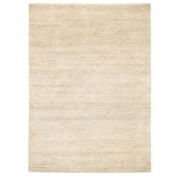 Orientteppich OCI DIE TEPPICHMARKE "Davina Uni" Gr. 2, beige (natur), B:90cm H:20mm L:160cm, Wolle, Teppiche, handgekn&uuml;pft, echter Nepal Wollteppich, Wohnzimmer