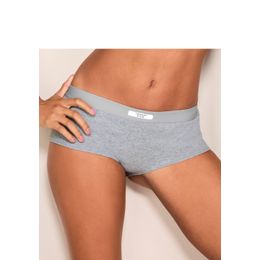 Panty Copenhagen Studios, Damen, Gr. L (40), grau, meliert, Feinripp, Obermaterial: 96% Baumwolle, 4% Elasthan, meliert, k&ouml;rpernah, Unterhosen Panty, angenehme Ripp-Qualit&auml;t