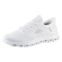 Slip-On Sneaker Skechers "GLIDE-STEP", Herren, Gr. 47,5, wei&szlig;, Mesh, Schuhe, Schlupfschuh, Freizeitschuh, Trainingsschuh mit praktischem Gummizug, Topseller
