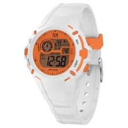 Ice Watch Chronograph ICE-WATCH "ICE digit explorer - Small", orange (wei&szlig;, orange), Armbanduhren, Kinder, Chronograph, Quarz,Armbanduhr,Kinderuhr,Lernuhr,Geburtstag,Schulanfang,Geschenkidee