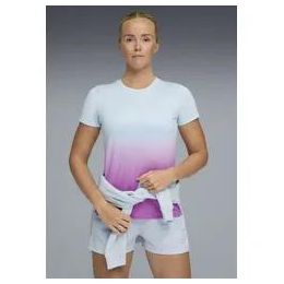 Trainingsshirt Puma "W X HYROX POLY GRAPHIC TEE", Damen, Gr. L, lucite, electric orchid, Jersey, Obermaterial: 100% Polyester, regular fit normal, Rundhals, Shirts, Regular Fit, kurze &Auml;rmel, f&uuml;r Fitness, atmungsaktives Material