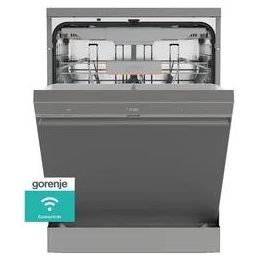 Gorenje Standgeschirrsp&uuml;ler "GS673A96X", Energieeffizienz: A (A-G), silber (silberfarben), B:59,9cm H:84,6cm T:59,8cm, Geschirrsp&uuml;ler, TotalDry - automatische T&uuml;r&ouml;ffnung