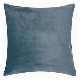 Dekokissen Pad "Smooth", dusty blau, unifarben, B:50cm H:2cm L:50cm, Polyester, Dekokissen_Sitzkissen_Kissenh&uuml;llen, Perfekte Farbabstimmung