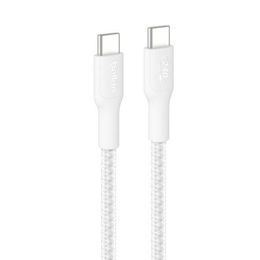 Belkin USB-C/USB-c Kabel 240W 3m geflochten, wei&szlig; CAB025hq3MWH