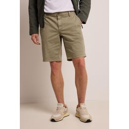 Shorts Street One MEN, Herren, Gr. 31, warm sand, Web, 98% Baumwolle, 2% Elasthan, unifarben, regular fit kurz, Hosen Shorts, aus Baumwolle mit Stretchanteil