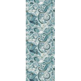 Vinyltapete queence "Elya", blau, B:0,9m L:2,5m, Vinyl, Tapeten, 90x250cm, selbstklebend, kinderleichte Anbringung,, Sticker