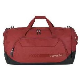 Reisetasche Travelite "KICK OFF, verschiedene Gr&ouml;&szlig;en und Farben", Gr. B/H/T: 70cm x 40cm x 43cm, rot, Polyester, unifarben, Taschen Reisetasche, Reisegep&auml;ck Sporttasche Freizeittasche mit Aufsteckfunktion