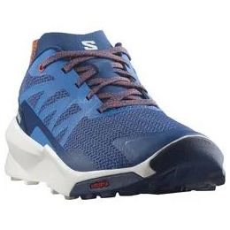 Wanderschuh Salomon "PATROL J", Kinder, Gr. 35, wei&szlig; (dunkelblau, french blau, wei&szlig;), Synthetik, Textil, Schuhe Wanderschuh, wasserdicht