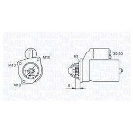 MAGNETI MARELLI Starter 063721377010 12V f&uuml;r FORD VOLVO 3M5T-11000-DC 8603409 4M5T-11000-FD