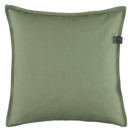 Sch&ouml;ner Wohnen Kollektion Dekokissen "Play", gr&uuml;n (gr&uuml;n, unifarben), B:38cm L:38cm, Baumwolle, Leinen, SCH&Ouml;NER WOHNEN-KOLLEKTION, Dekokissen_Sitzkissen_Kissenh&uuml;llen, aus edlen Naturmaterialien