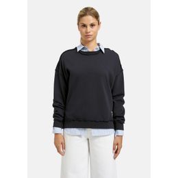 Smith & Soul Sweater SMITH & SOUL, Damen, Gr. L, marine, Sweatware, Material: 65% Baumwolle, 35% Polyester, bedruckt, oversize normal, Rundhals, eingesetzt Rippb&uuml;ndchen, Sweatshirts Sweater