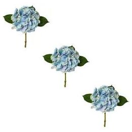 Kunstblume Creativ green "Hortensie", blau, H:48cm, Obermaterial: 80% Polyester, 20% Polyethylen, Kunstpflanzen
