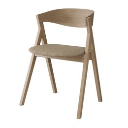 Stuhl HAMMEL FURNITURE "City by Hammel", , wei&szlig; pigmentiert klar lackiert, wei&szlig; pigmentiert klar lackiert, beige, B:57cm H:76cm T:50cm, Massivholz, Stoff, St&uuml;hle, Stuhl, Massivholz, gepolsterte Sitzfl&auml;che, versch. Farbvarianten