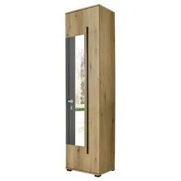 Garderobenschrank Home Affaire "Cantara, moderner Schrank, Schuhschrank mit Stauraum", eiche evoke, B:50cm H:201cm T:39cm, FSC-zertifizierter Holzwerkstoff, Schr&auml;nke, Garderobenschrank, ausreichend Stauraum, vielseitig einsetzbar, mit Spiegel, 50 cm breit
