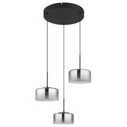 Globo LIGHTING LED Pendelleuchte "BELINDA", schwarz, 1 Stk., Leuchten, H&auml;ngelampe/H&auml;ngeleuchte/Wohnzimmer/Esstisch/elegant, LED Pendelleuchte