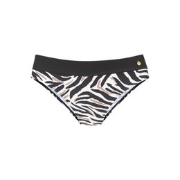 Lascana Bikinihose Damen Gr&ouml;&szlig;e M/L creme / mokka / wei&szlig;
