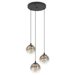 Eglo H&auml;ngeleuchte "ARISCANI 1 Pendellampe - Stahl - E27 - 3X60W - IP20", schwarz, 3, &Oslash; 42,5cm H: 110cm, 1 Stk., Leuchten, H&auml;ngelampe, Deckenlampe, Wohnzimmer, Esszimmer, H110 x &Oslash;42,5 cm, H&auml;ngeleuchte