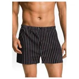Boxershorts bonprix "Lockere Jersey Boxershorts aus Baumwolle (3er Pack)", Herren, Gr. 5, 3 Stk., schwarz (schwarz gemustert), Obermaterial: 100% Baumwolle, Unterhosen, weiter Schnitt, lockere Passform, aus Baumwolle