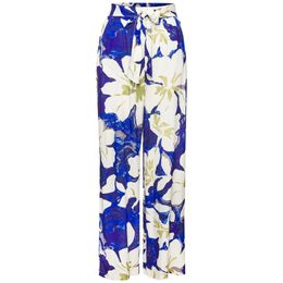 Vivance By Lascana Hose Damen Gr&ouml;&szlig;e 42 royalblau / schilf / naturwei&szlig;