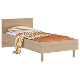 Kinderbett GAMI "RITMO", beige, B:96cm H:78cm L:205cm, Betten, Kinderbett, Ein modernes Bett, das sich jedem Interieur anpasst
