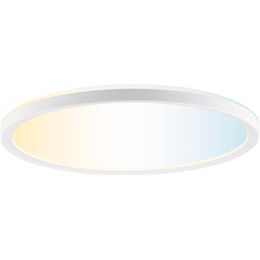 Hanseatic LED Panel "DLP220A", wei&szlig;, 1, &Oslash; 29,3cm H: 2,9cm, 1 Stk., Leuchten, Deckenlampe, Deckenleuchte, dimmbar, CCT &uuml;ber Wandschalter, Backlight