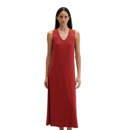 Marc O'Polo Jerseykleid MARC O'POLO "aus LENZING&trade; ECOVERO&trade;", Damen, Gr. L, Normalgr&ouml;&szlig;en, tall poppy, Obermaterial: 94% Viskose, 6% Elasthan, unifarben, figurbetont lang, Kleider Jerseykleid