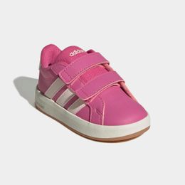 Sneaker adidas Sportswear "GRAND COURT 3.0 KIDS", M&auml;dchen, Gr. 27, pink fusion, wonder quartz, sanftes wei&szlig;, Synthetik, Textil, Schuhe Sneaker, f&uuml;r Kinder