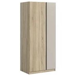 Kleiderschrank Home Affaire "BENDINGO, TOPSELLER, Schlafzimmerschrank, Schrank, Garderobenschrank", eiche sonoma nachbildung, kaschmir, B:80cm H:183cm T:53cm, FSC-zertifizierter Holzwerkstoff, Schr&auml;nke, Kleiderschrank, Breite 80cm, Eiche NB, 2-t&uuml;rig, inkl 1 Kleiderstange und 3 Ablageboden