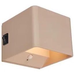 Briloner LEUCHTEN LED Wandleuchte "BORRA 3879011", beige, Leuchten, LED Wandleuchte