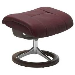 Fu&szlig;hocker stressless "Mayfair", rot (bordeaux batick), B:55cm H:41cm T:39cm, Leder BATICK: BATICK ist ein leicht korrigiertes, durchgef&auml;rbtes und genarbtes M&ouml;belleder, bei dem die meisten Unebenheiten und Spuren in der Regel entfernt wurden.;Leder PALOMA: PALOMA ist ein durchgef&auml;rbtes Semianilin-M&ouml;belleder mit nat&uuml;rlicher Narbung.;ROHLEDER Stoff Q2 FARON: Ein fester zuverl&auml;ssiger Boucl&eacute; mit einem 