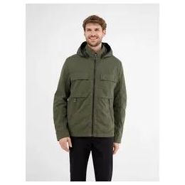 Outdoorjacke Lerros "Shell-Blouson mit abnehmbarer Kapuze", Herren, Gr. XXL, gr&uuml;n (deep olive), 75% Baumwolle, 25% Polyamid, Jacken Outdoorjacke