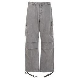 Stoffhose 2Y STUDIOS "2Y Studios Alan Cargo Jeans", Herren, Gr. 38, Normalgr&ouml;&szlig;en, grau, 100% Baumwolle, unifarben, relaxed fit, Hosen Stoffhose