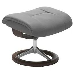 Fu&szlig;hocker stressless "Mayfair", grau (wild dove batick), B:55cm H:41cm T:39cm, Leder BATICK: BATICK ist ein leicht korrigiertes, durchgef&auml;rbtes und genarbtes M&ouml;belleder, bei dem die meisten Unebenheiten und Spuren in der Regel entfernt wurden.;Leder PALOMA: PALOMA ist ein durchgef&auml;rbtes Semianilin-M&ouml;belleder mit nat&uuml;rlicher Narbung.;ROHLEDER Stoff Q2 FARON: Ein fester zuverl&auml;ssiger Boucl&eacute; mit eine