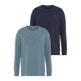 Chiemsee Herren Langarmshirt 2er-Pack blau XXL