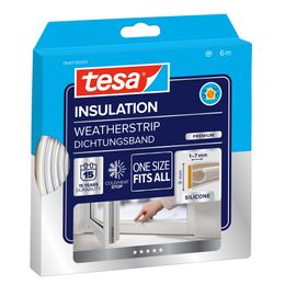 Tesa Dichtungsband Silikon 'Insulation' transparent 0,7 x 0,9 x 600 cm
